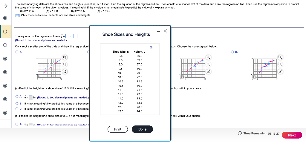 Solved the value of y for each of the given x-values, if | Chegg.com