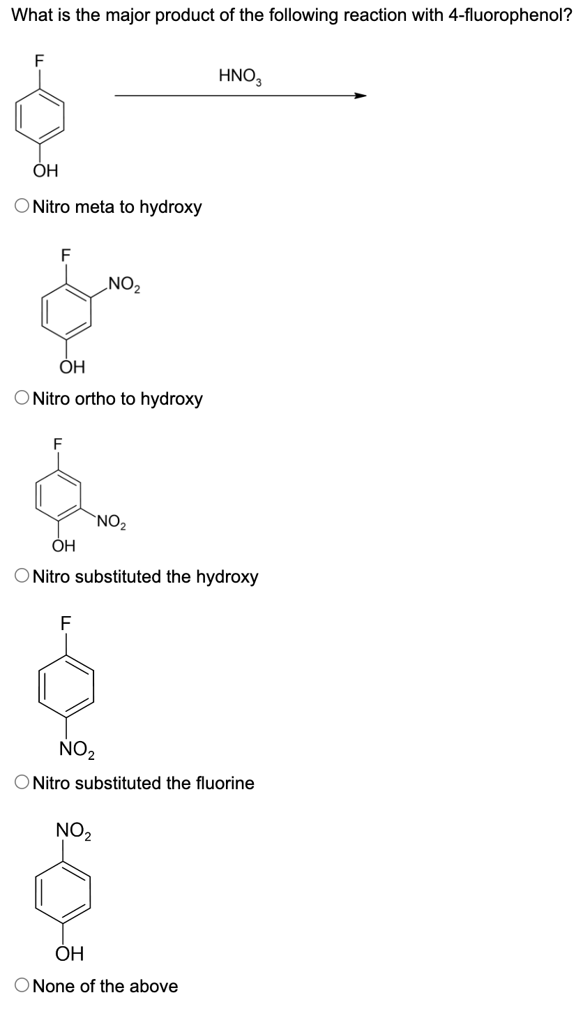 Solved What is the major product of the following reaction | Chegg.com