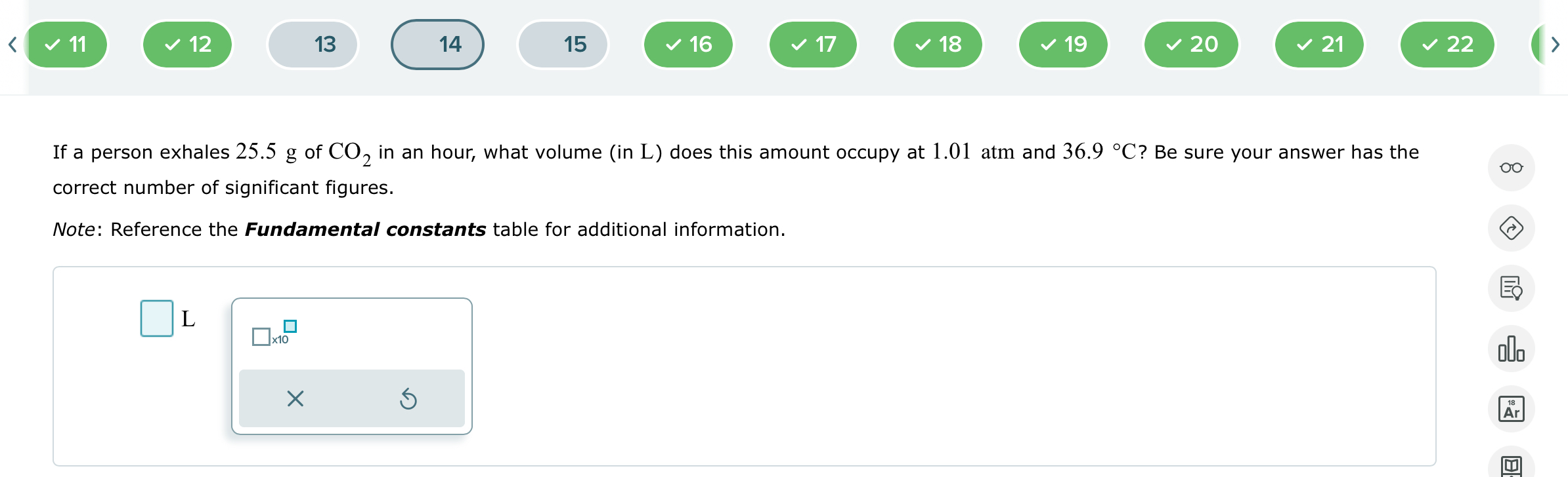 Solved If a person exhales 25.5g ﻿of CO2 ﻿in an hour, what | Chegg.com
