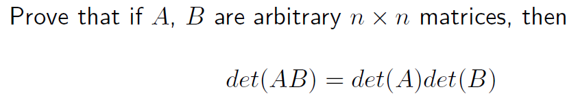 Solved Prove that if A,B are arbitrary n×n matrices, then | Chegg.com