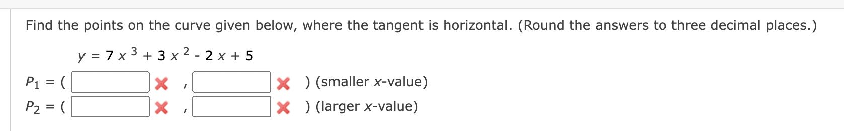 Solved Find the points on the curve given below, where the | Chegg.com