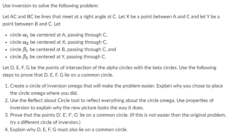Solved Use inversion to solve the following problem: Let AC | Chegg.com
