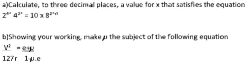 Solved a)Calculate, to three decimal places, a value for x | Chegg.com