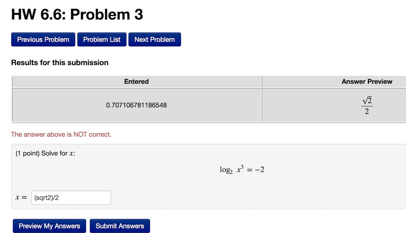 Solved HW 6.6: Problem 3 Previous Problem Problem List Next | Chegg.com