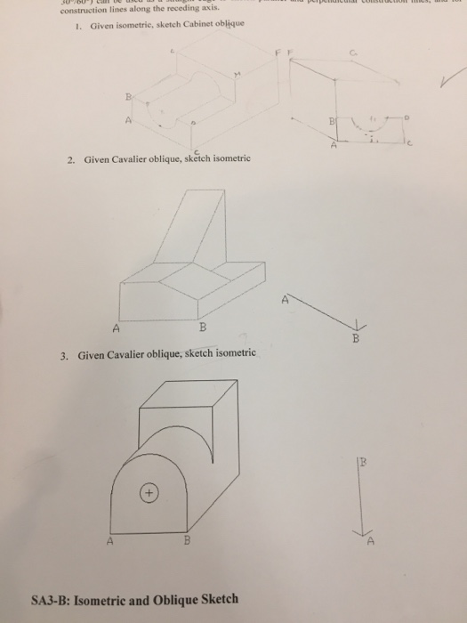 Solved Rotate and sketch the object such that the labeled | Chegg.com
