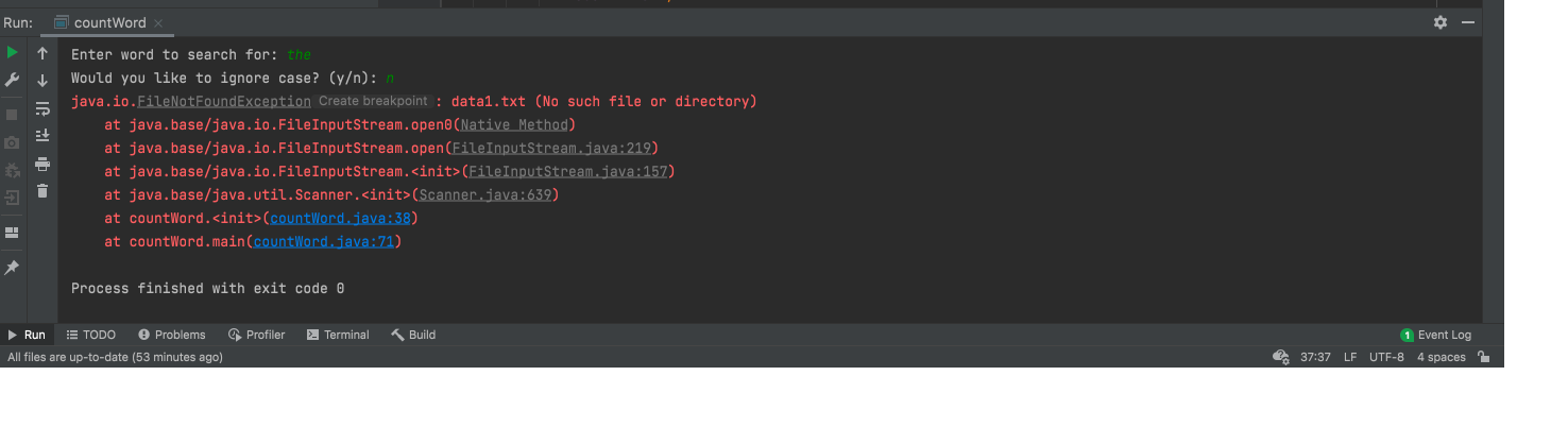 Solved CountWord.java [9 points For this project, you will | Chegg.com