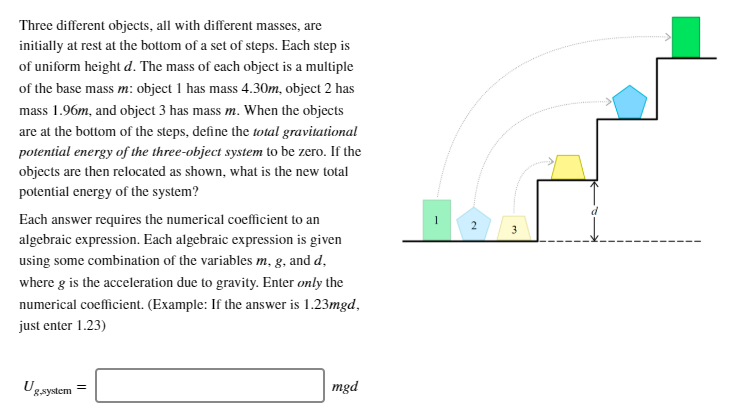 Solved Three different objects, all with different masses, | Chegg.com Solved Three different objects, all with different masses, | Chegg.com