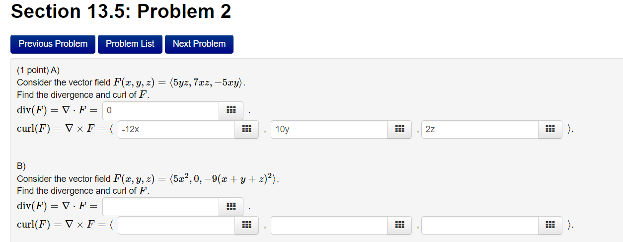 Solved Section 13.5: Problem 2 Previous Problem Problem List | Chegg.com