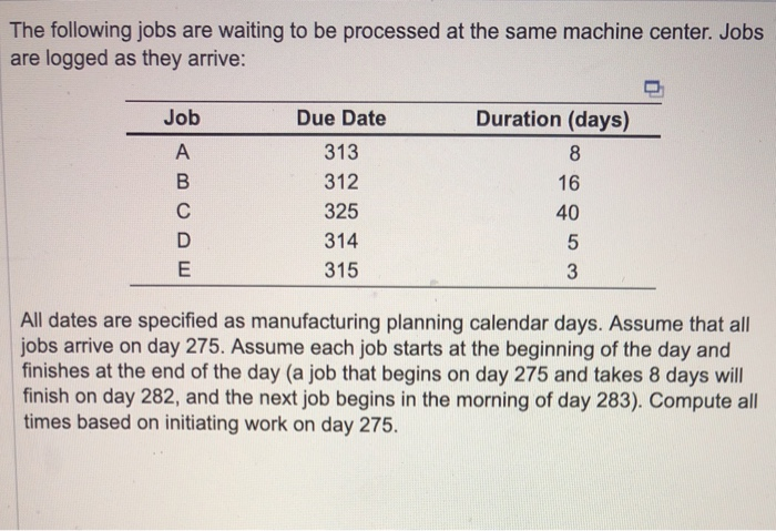 Solved a) Using the FCFS (first come, first served) | Chegg.com