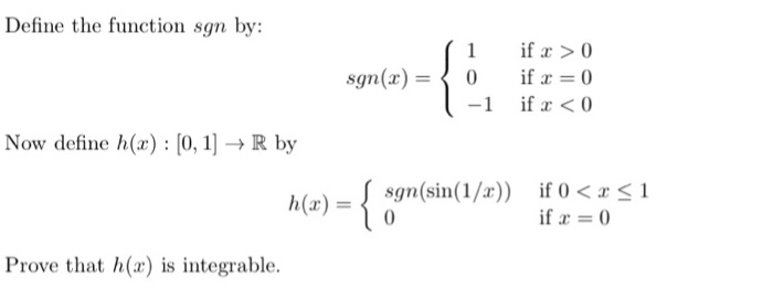 Solved Define the function sgn by: ifx>0 sgn(x)if0 -1 if