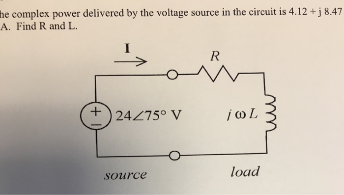 Solved the complex power delivered by the voltage source in | Chegg.com