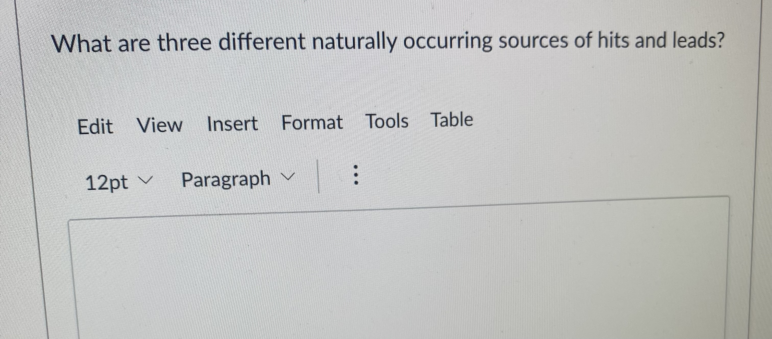 Solved What are three different naturally occurring sources | Chegg.com