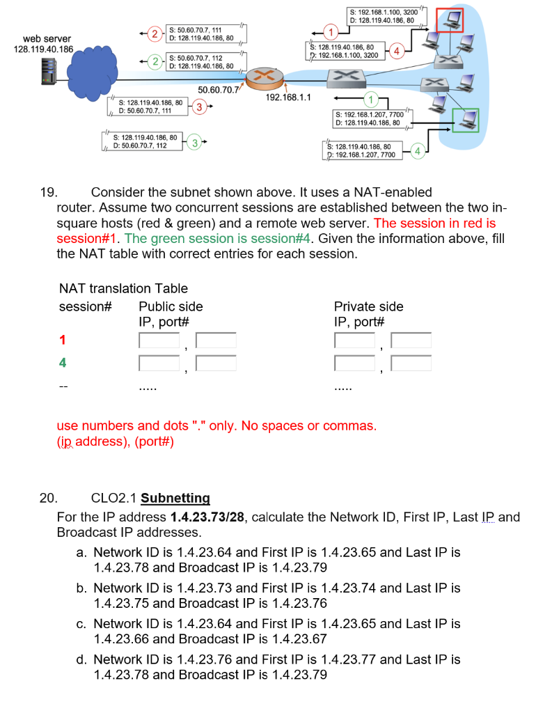Solved 14. CLO2.1 Consider this network, how many subnets it | Chegg.com
