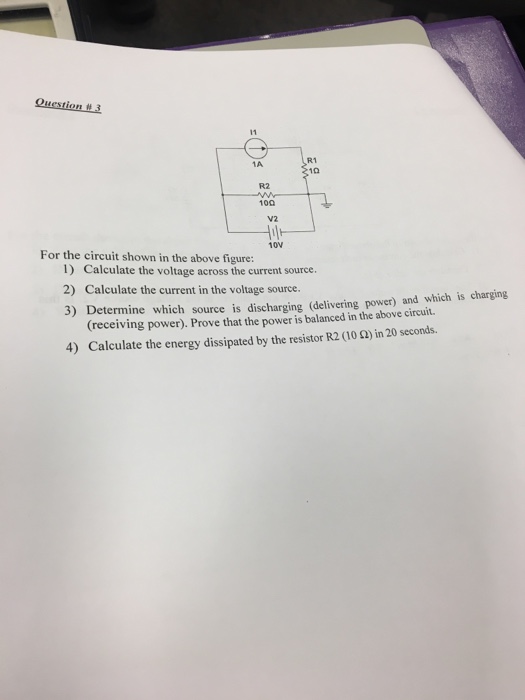 Solved Calculate the voltage across the current source. | Chegg.com