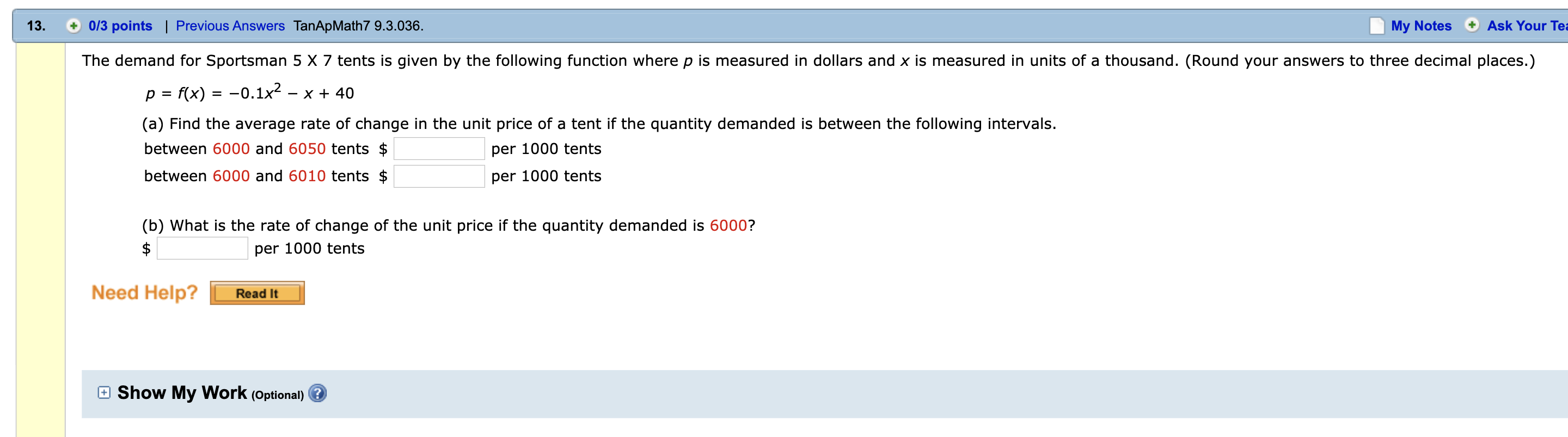 Solved 13. + 0/3 points | Previous Answers TanApMath7 | Chegg.com Solved 13. + 0/3 points | Previous Answers TanApMath7 | Chegg.com