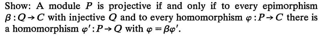 Solved Show A Module P Is Projective If And Only If To