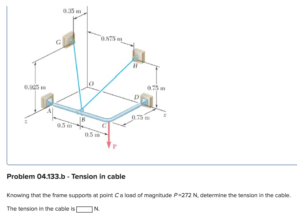 Solved A frame ACD is supported by ball-and-socket joints at | Chegg.com