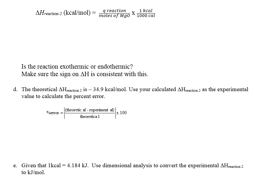 Solved Reaction (1) (Mg) 0.50 g Reaction (2) (Mg0) 1.00 g 1. | Chegg.com