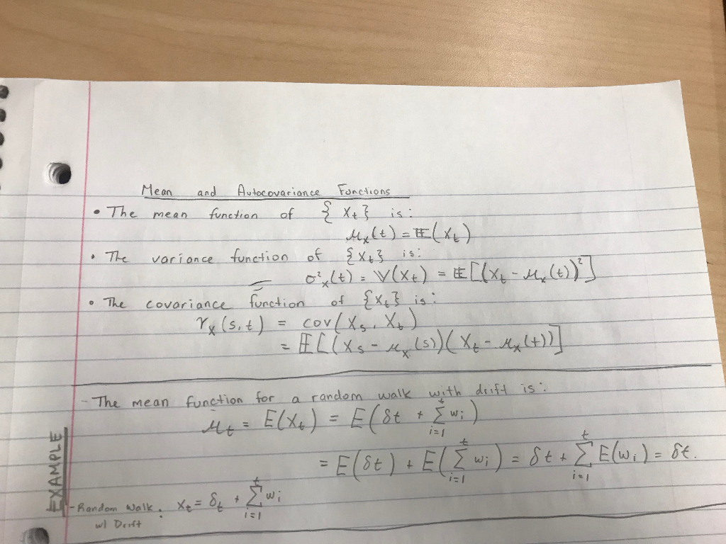 Solved 1 Calculate The Variance And The Autocovariance