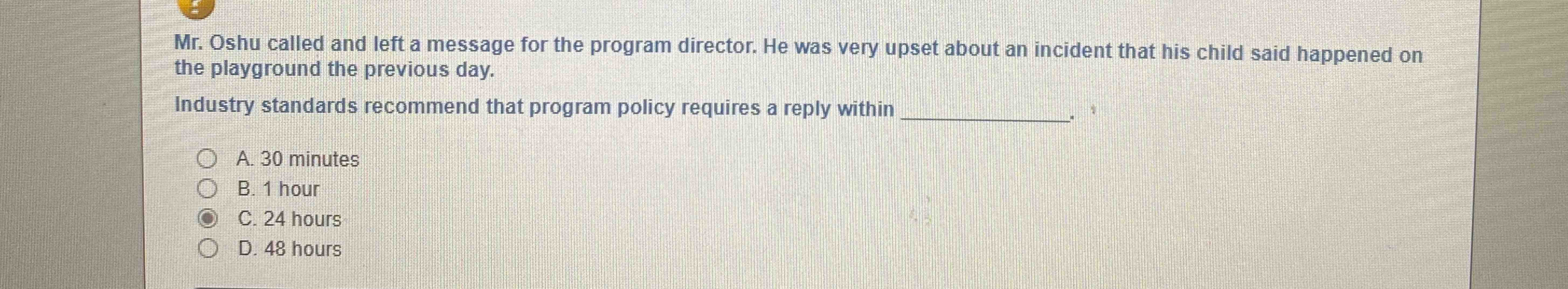 Solved Mr. ﻿Oshu called and left a message for the program | Chegg.com