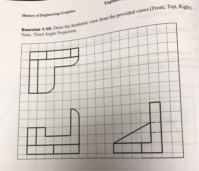 Solved Draw the Isometric view from the provided views | Chegg.com
