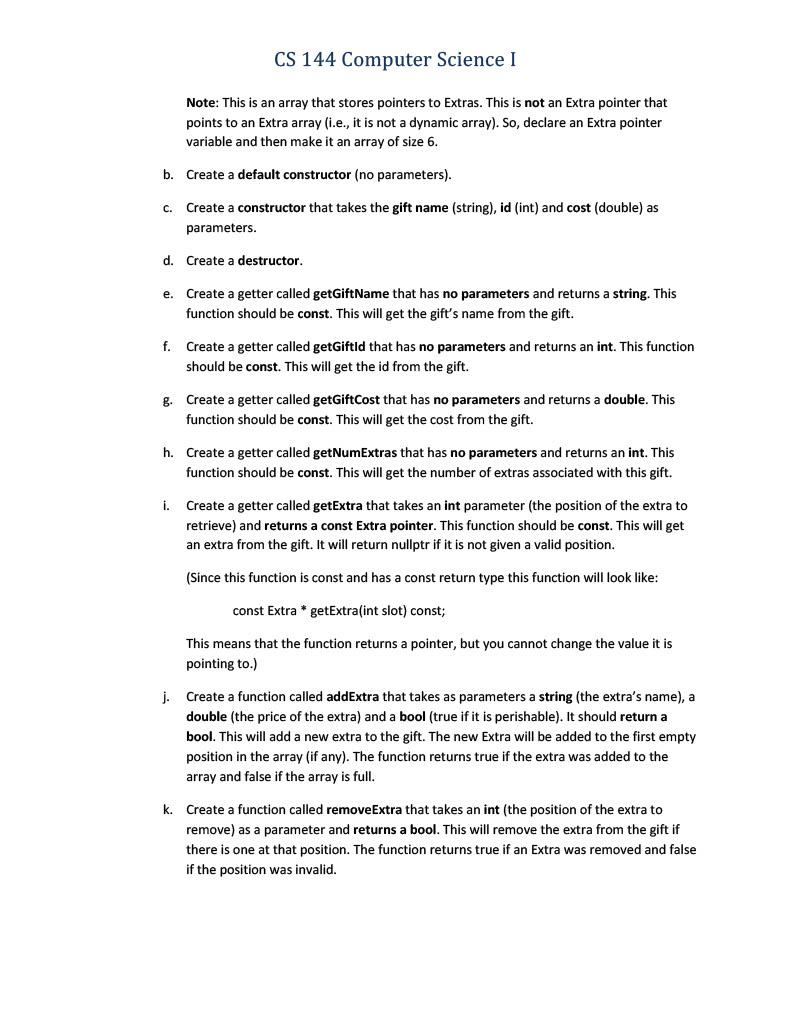 CS 144 Computer Science I Be warned that ~20% of your | Chegg.com