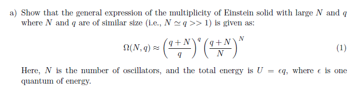 Solved a) Show that the general expression of the | Chegg.com