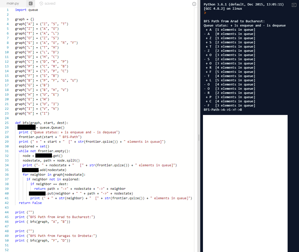 8 2 4 graph["A"]-("Z", "S", "T") BFS Path from Arad | Chegg.com