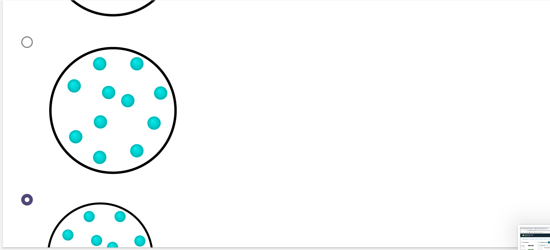 Solved The diagrams represent containers containing samples | Chegg.com