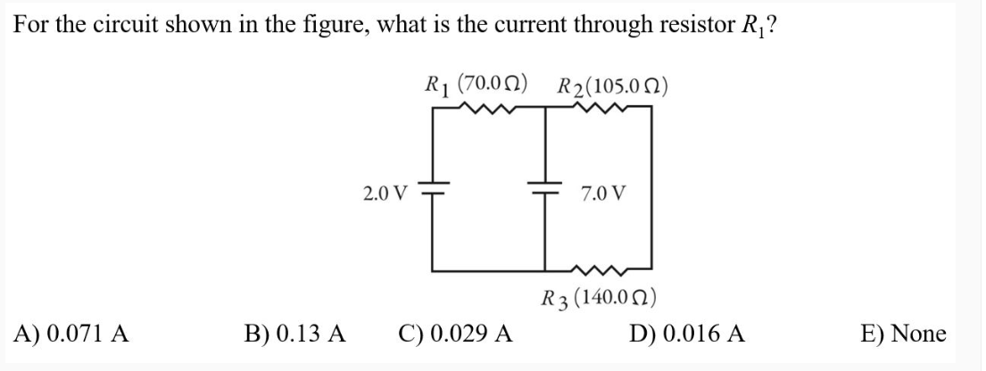 Solved For the circuit shown in the figure, what is the | Chegg.com