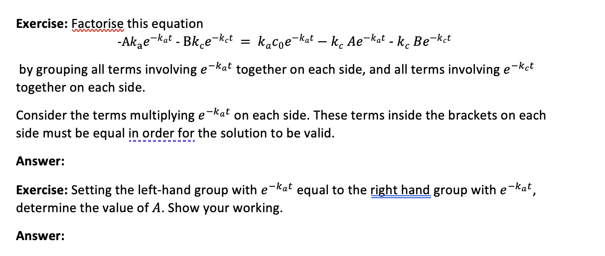 Solved Exercise: Factorise this equation | Chegg.com