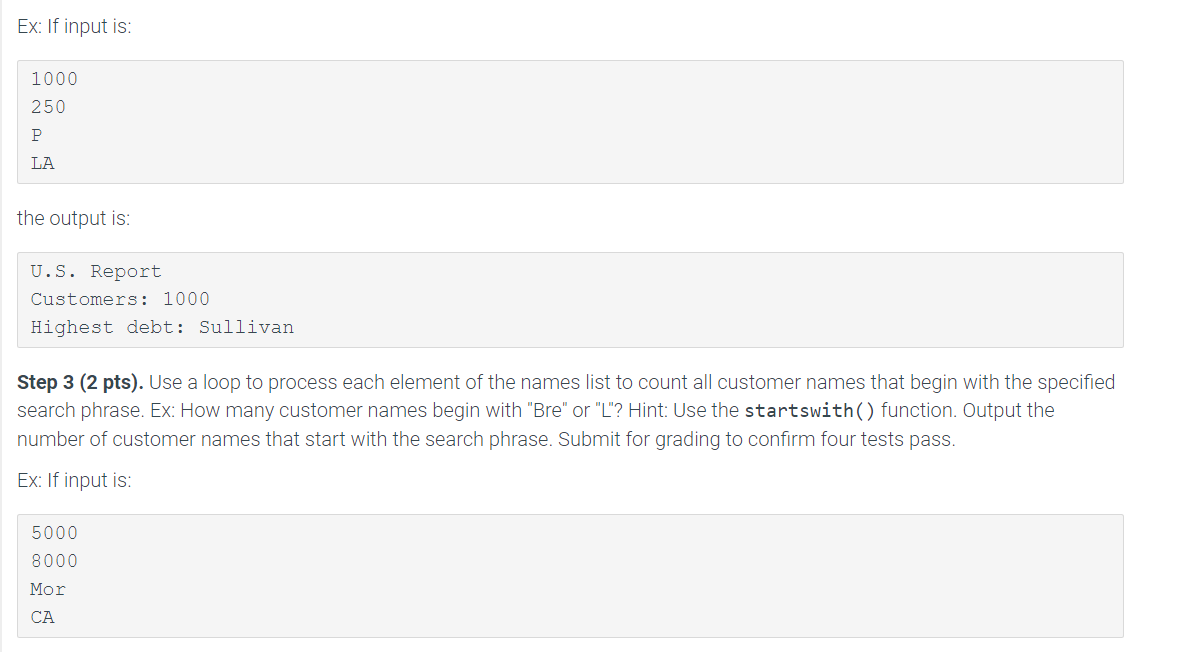 Solved Program Specifications Write a program to search | Chegg.com