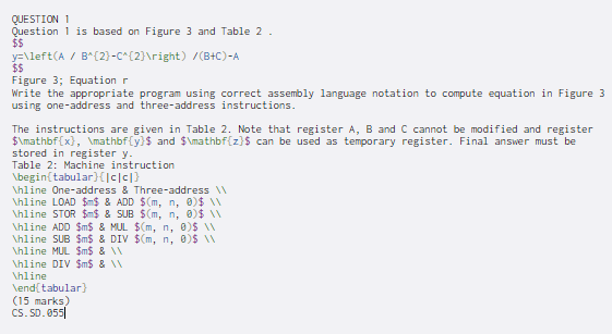 Solved QUESTION 1 Question 1 is based on Figure 3 and Table | Chegg.com