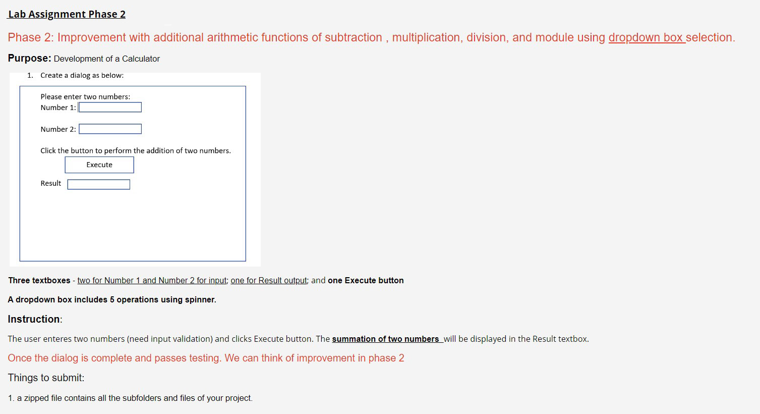 Solved Lab Assignment Phase 2 Phase 2: Improvement with | Chegg.com