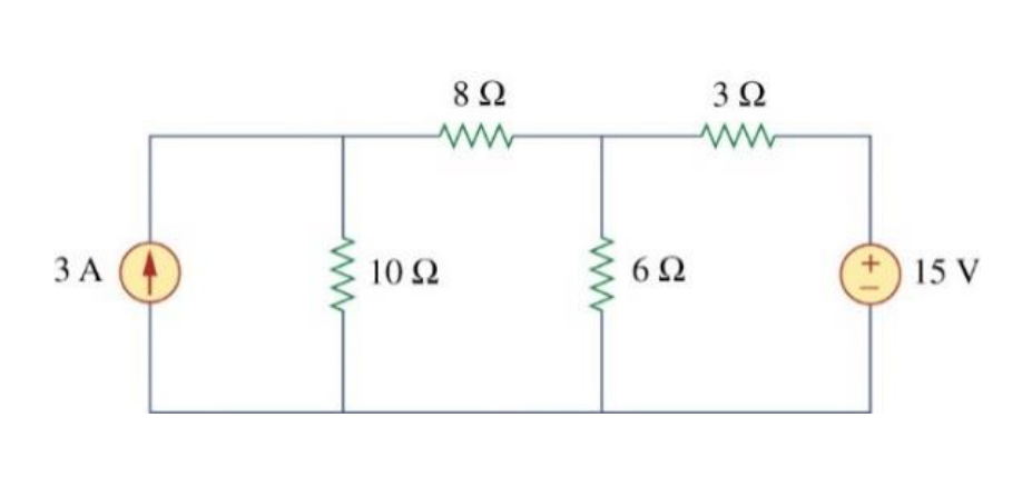 Solved Find the voltage across the 8 Ohms resistor using | Chegg.com