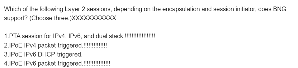 Solved Which of the following Layer 2 ﻿sessions, depending | Chegg.com