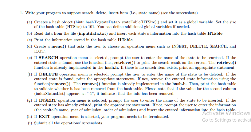 Part I - Class Design For completing this part, you | Chegg.com