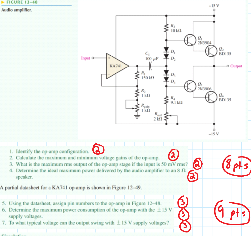 Solved 1. Identify the op-amp configuration. 2. Calculate | Chegg.com