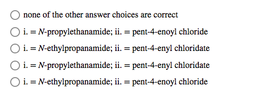 Solved Provide a name for the following compounds. i. ii. CI | Chegg.com