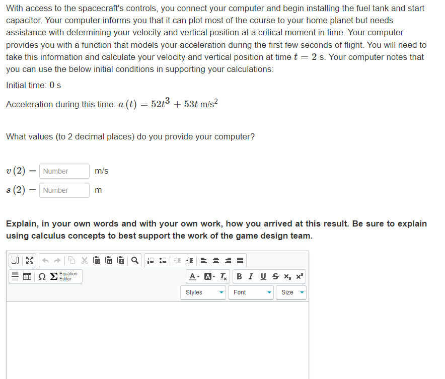Solved With access to the spacecraft's controls, you connect | Chegg.com