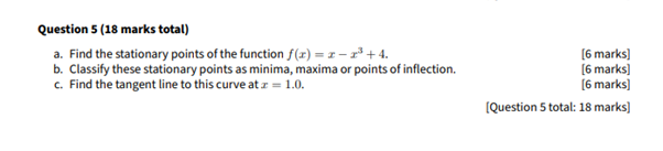 Solved Question 5 (18 marks total) a. Find the stationary | Chegg.com