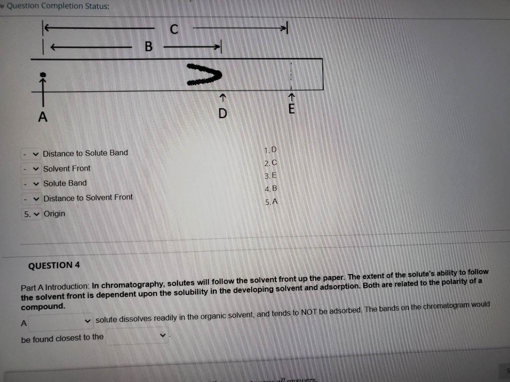 Solved QUESTION 4 Part A Introduction: In chromatography, | Chegg.com