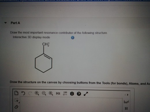 Solved Part A Draw the most important resonance contributor | Chegg.com