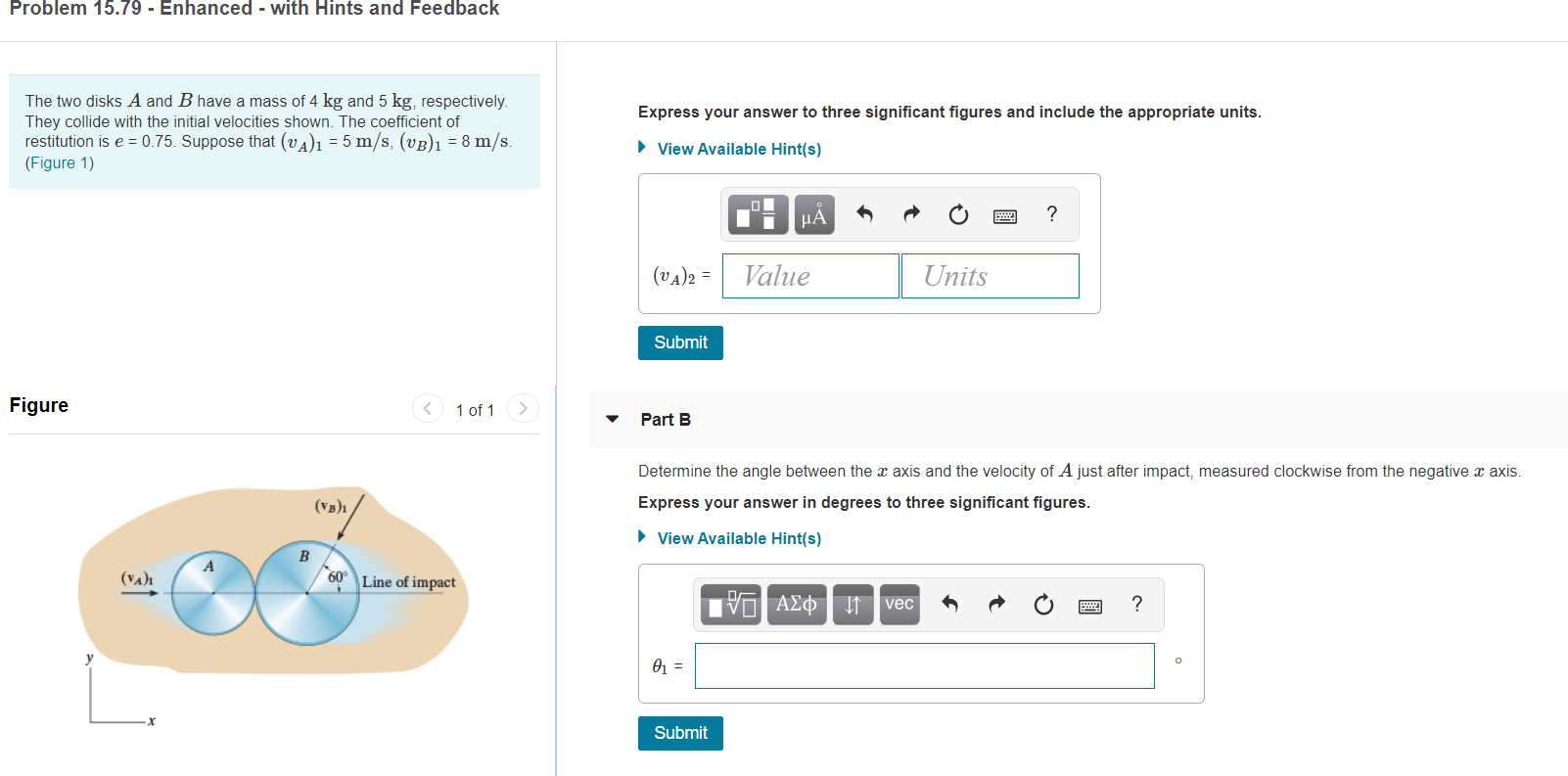 Solved Problem 15.79 - Enhanced - with Hints and Feedback | Chegg.com