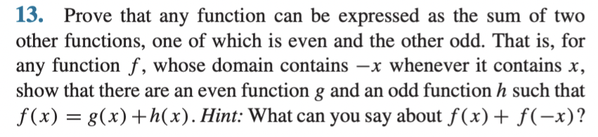 Solved 31. Prove that if f is an odd function, then f(x)dx = | Chegg.com