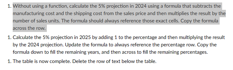 Solved 1. Without using a function, calculate the 5% | Chegg.com