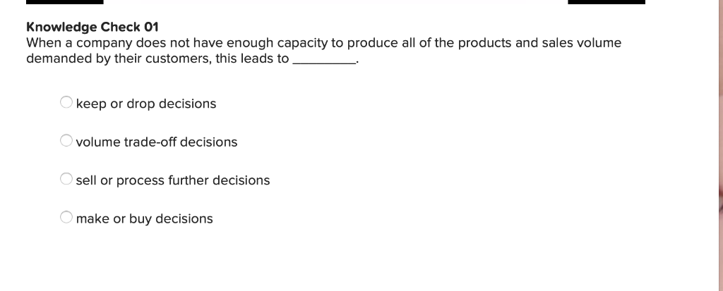 Solved Knowledge Check 01 The potential benefit that is | Chegg.com