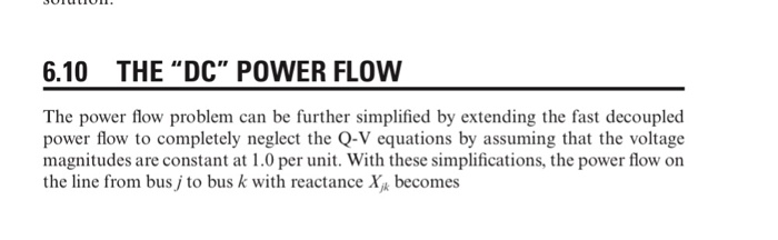 Solved How would you find the dc power flow solution of the | Chegg.com