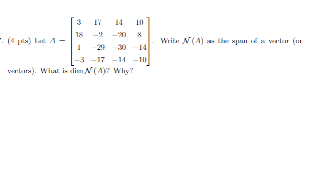 Solved (4 pts) Let | Chegg.com