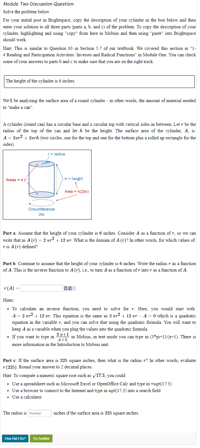 Solved Module Two Discussion Question: Solve the problem | Chegg.com